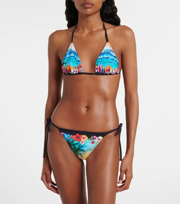 Dolce & Gabbana Floral Print Bikini Set