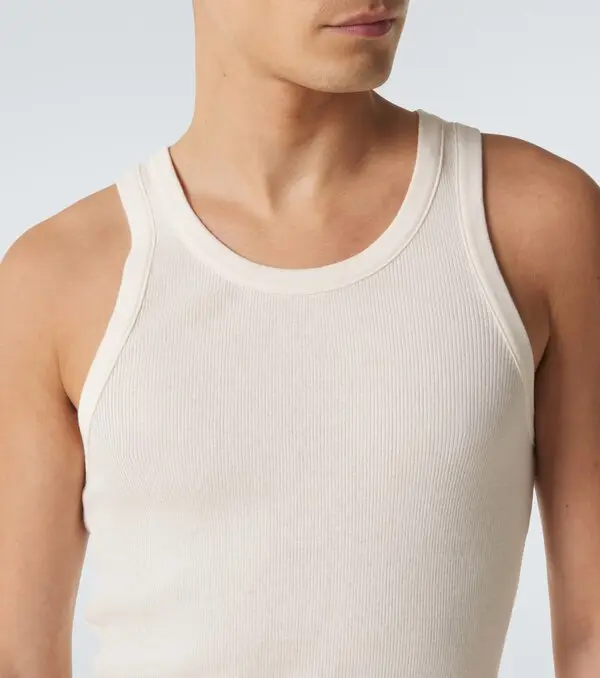 Auralee Ribbed Cotton Tank Top