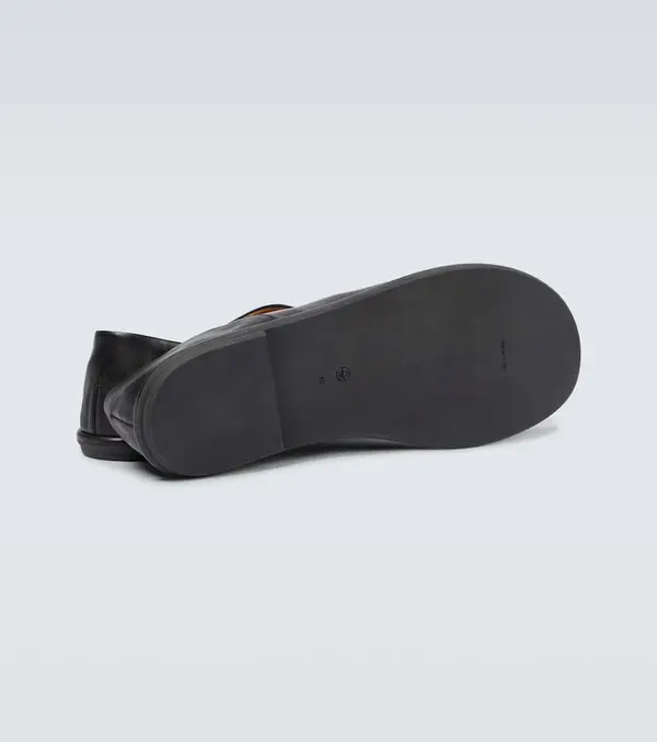 THE ROW Canal Slip-on Leather Shoes