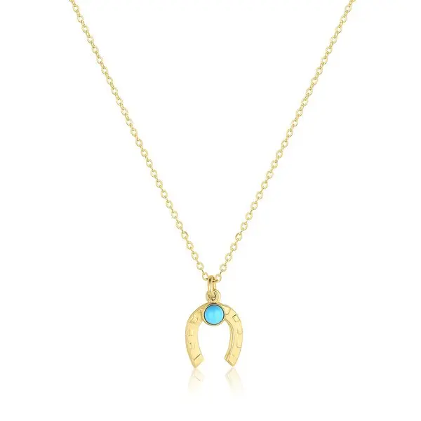 SET & STONES Gold / Blue Dixie Necklace - Gold/blue
