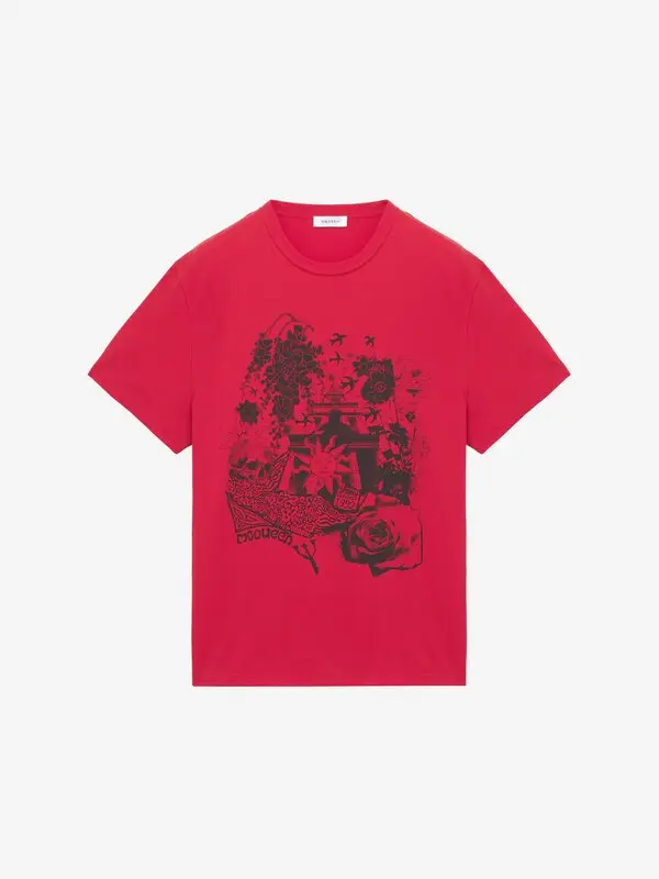 Alexander McQueen Fanzine Print T-shirt - Red