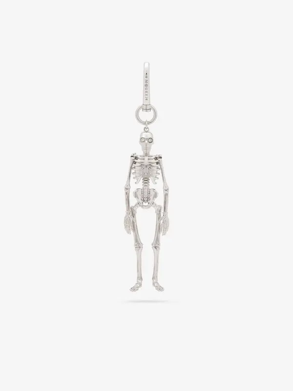 Alexander McQueen Dancing Skeleton Charm - Silver-finish