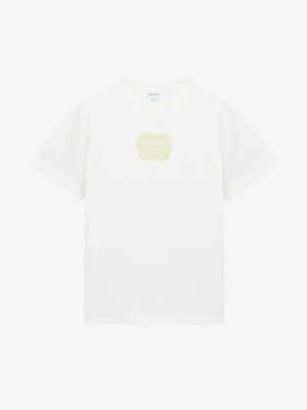 Alexander McQueen Embroidered Logo Patch T-shirt - Ivory