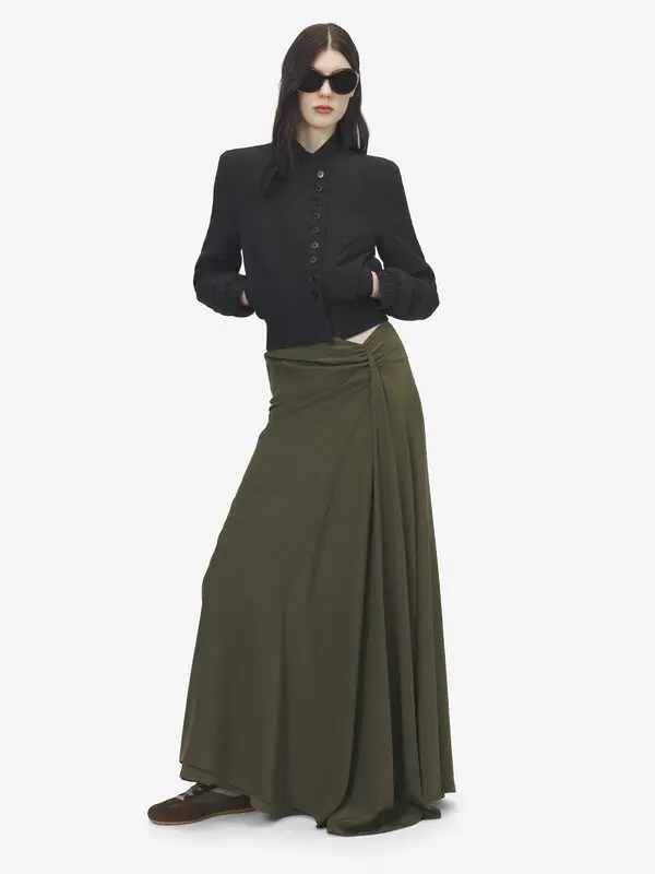 Alexander McQueen Silk Crêpe De Chine Bomber Jacket