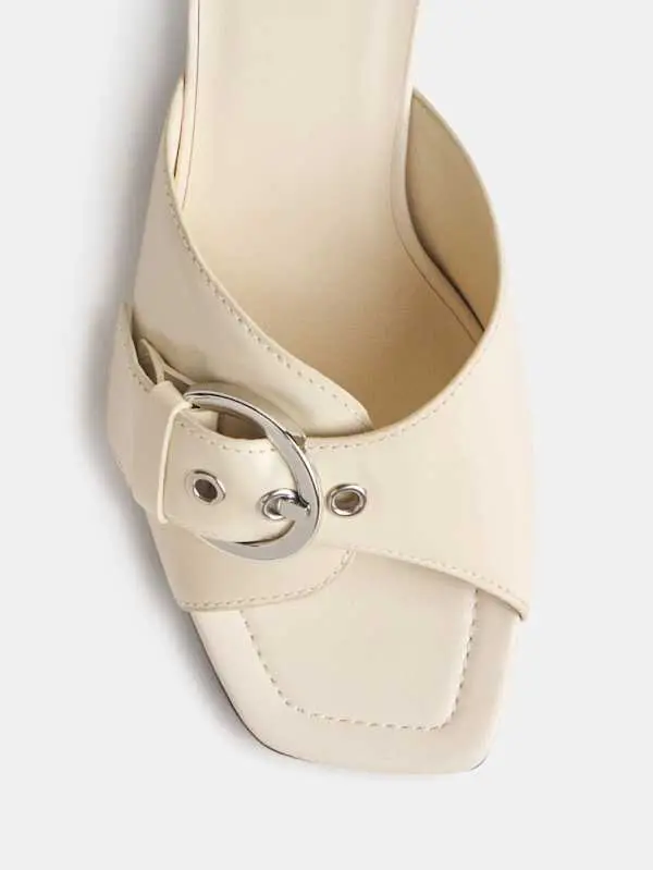 REFORMATION Sable Heeled Sandal - Ivory