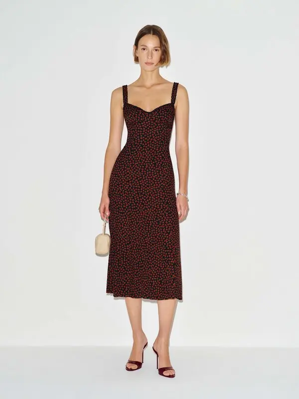 REFORMATION Tully Dress - Black