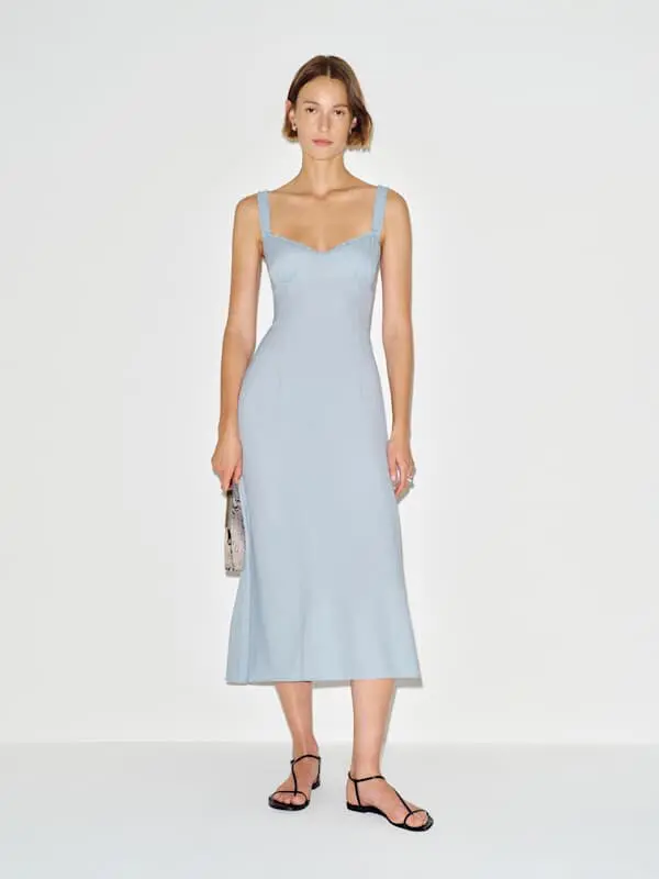 REFORMATION Tully Dress - Blue