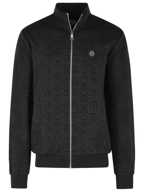 Philipp Plein Cotton Blend Sweatshirt - Black