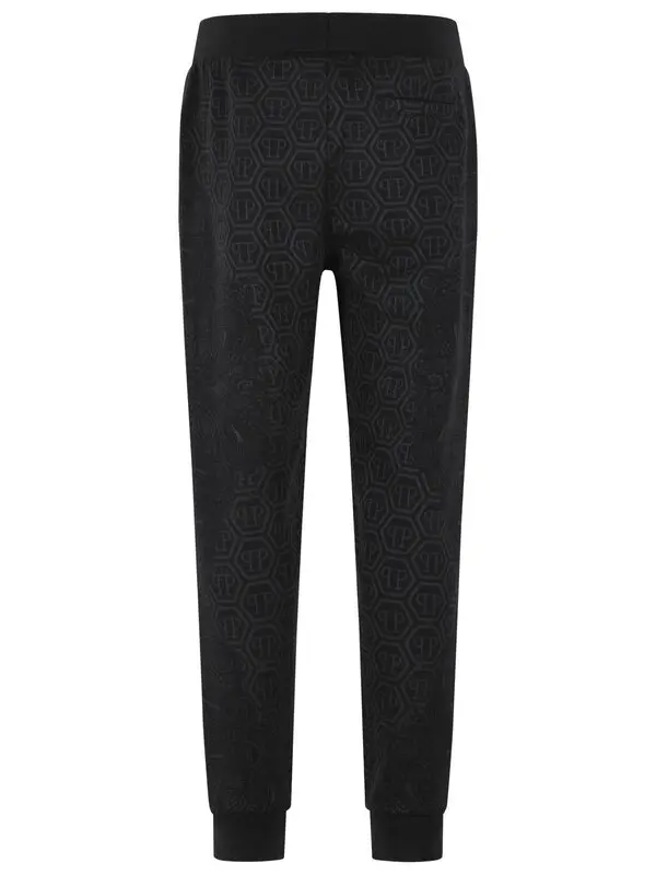 Philipp Plein Paisley Cotton Blend Pants