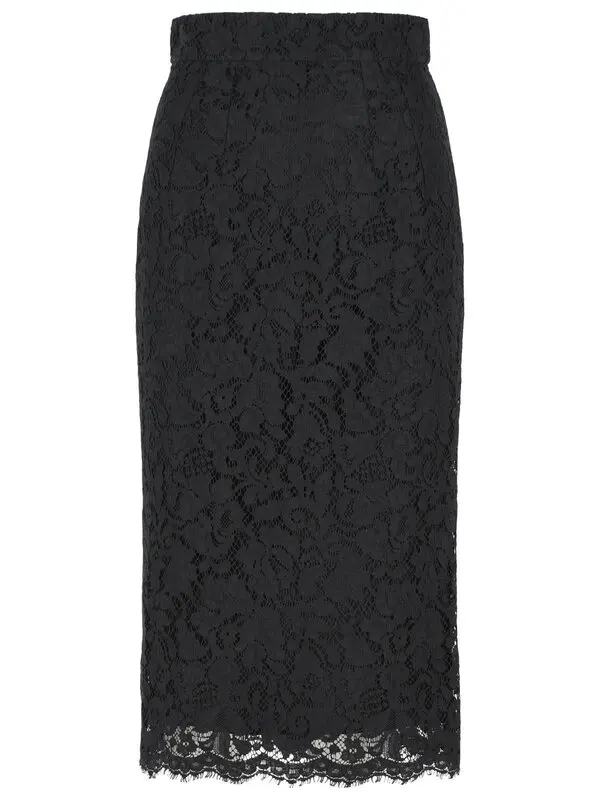 Dolce & Gabbana Lace Skirt - Black