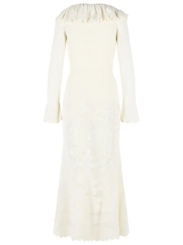 SELF-PORTRAIT Crochet Midi Dress