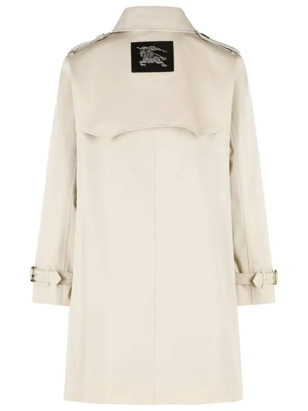 Burberry Summerside Short Trench Coat In Cotton Gabardine - Beige