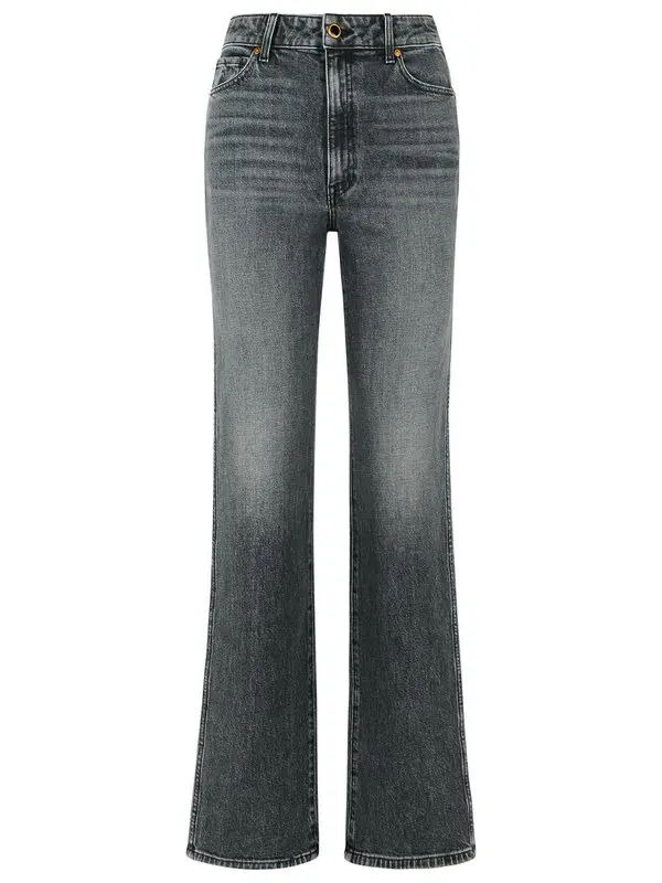 Khaite Danielle Warwick Cotton Jeans - Black