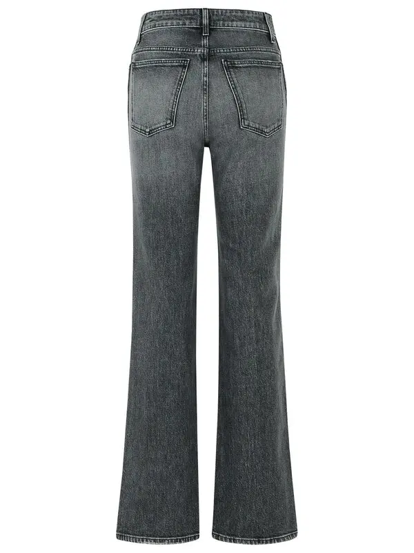 Khaite Danielle Warwick Cotton Jeans - Black