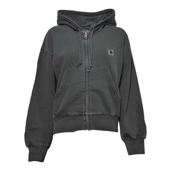 Carhartt Work In Progress Zip-up Hoodie With Drawstring - Nero