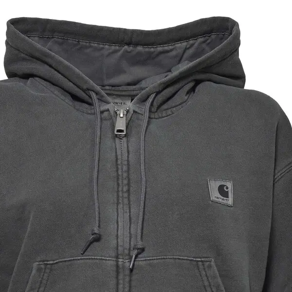 Carhartt Work In Progress Zip-up Hoodie With Drawstring - Nero