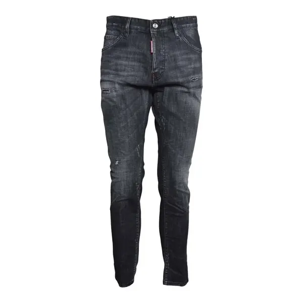Dsquared2 Black Wash Distressed Slim Fit Jeans - Nero