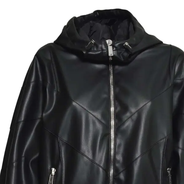 Dsquared2 Hooded Leather Jacket