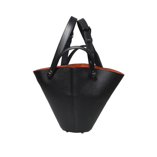 MAISON MARGIELA Black Leather Bag - Nero