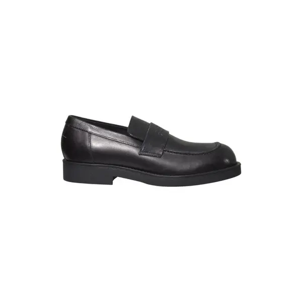 MAISON MARGIELA Black Leather Loafer Flats - Nero
