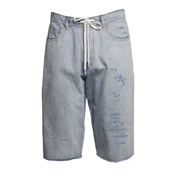 MAISON MARGIELA Distressed Drawstring Shorts - Denim