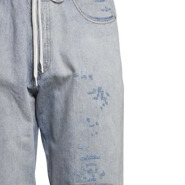 MAISON MARGIELA Distressed Drawstring Shorts - Denim