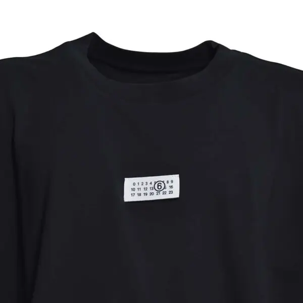 MAISON MARGIELA Black Cotton T-shirt