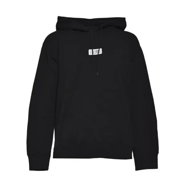 MAISON MARGIELA Black Cotton Hoodie