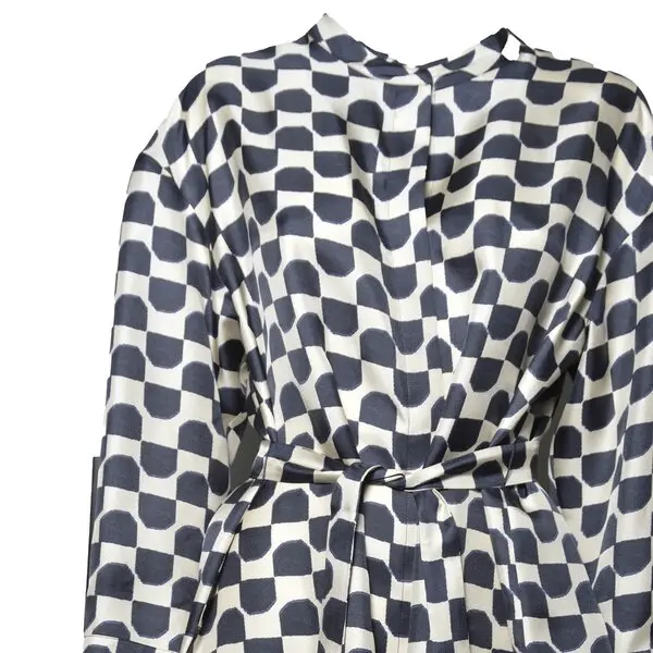 Max Mara Printed Midi Shirt Dress - Blu/beige