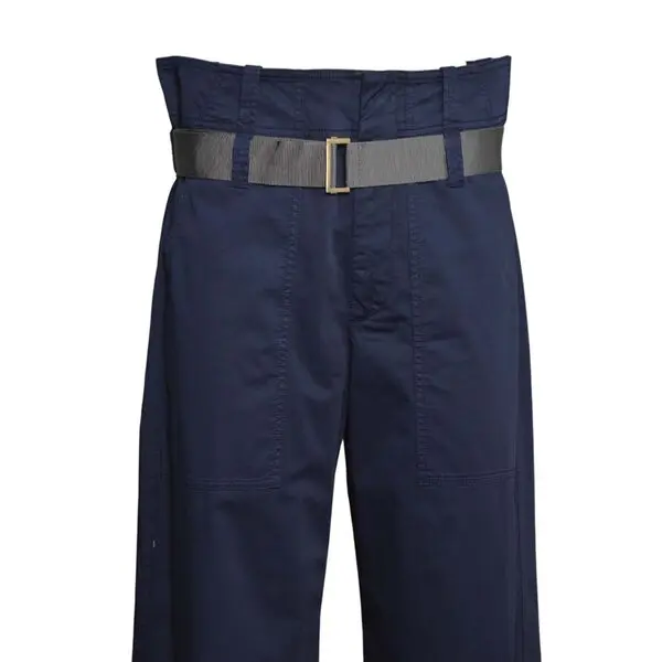 Seafarer High-waisted Belted Trousers