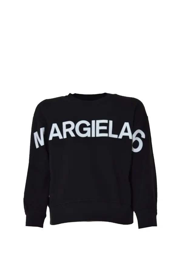 MAISON MARGIELA Crew Neck Pullover With Graphic Print