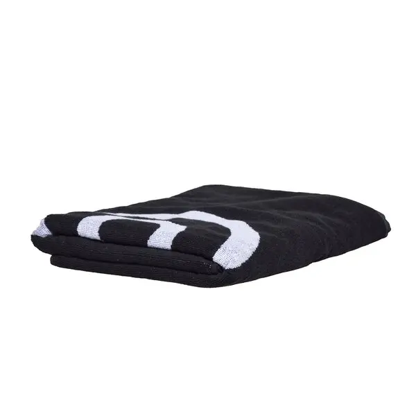 Carhartt Work In Progress Black Towel With Logo - Nero/bianco