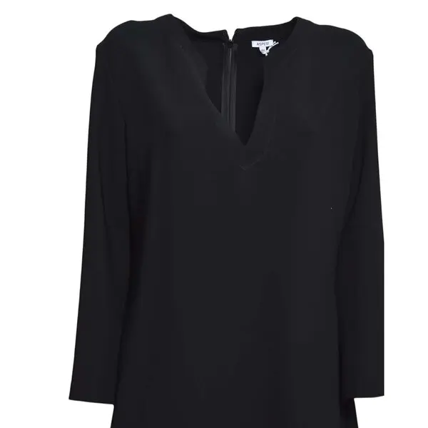 Aspesi Long Sleeve V-neck Dress