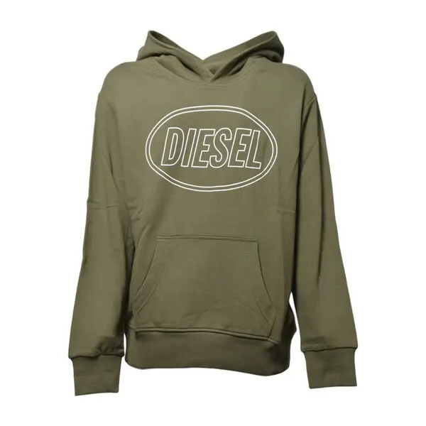 DIESEL® Logo Graphic Hoodie - Khaki
