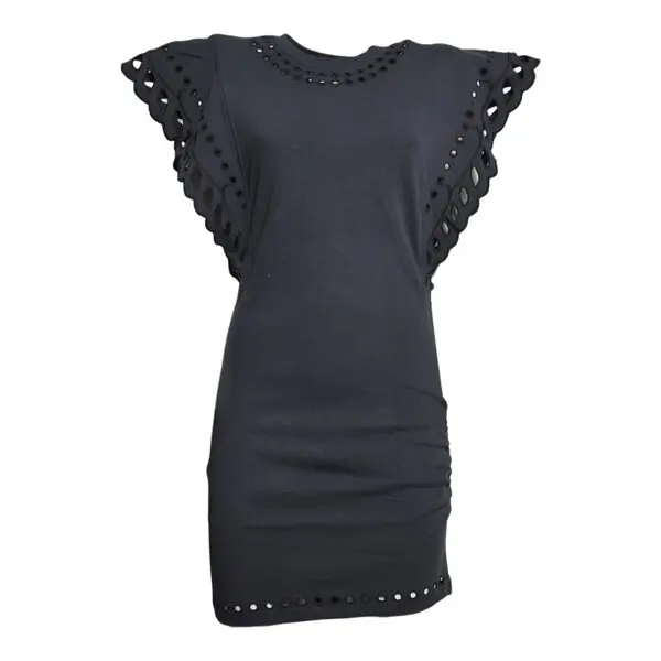 MARANT ETOILE Embroidered Dress - Antracite