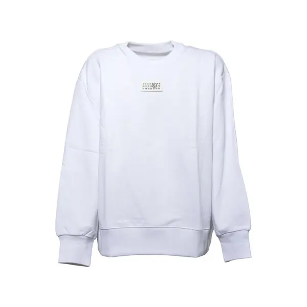 MAISON MARGIELA White Crew Neck Sweatshirt - Bianco