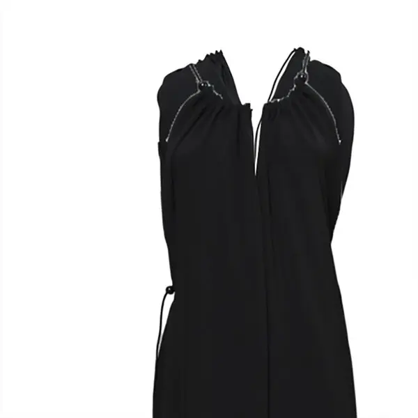 Max Mara Halterneck Maxi Dress With Chain Detail