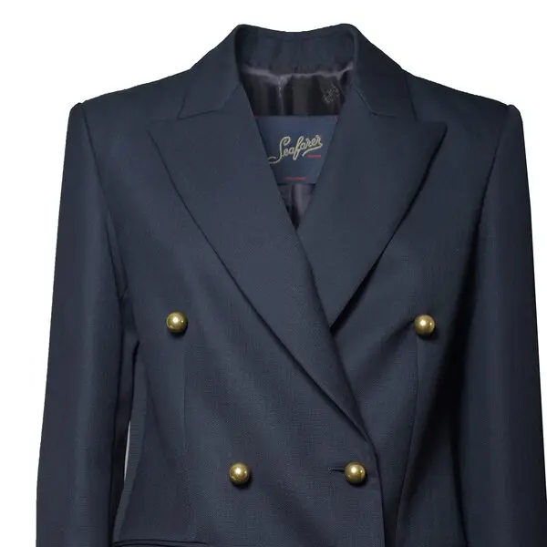 Seafarer Double Breasted Blazer With Gold Buttons