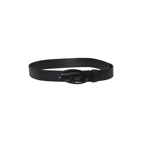 DIESEL® Logo Buckle Belt - Nero
