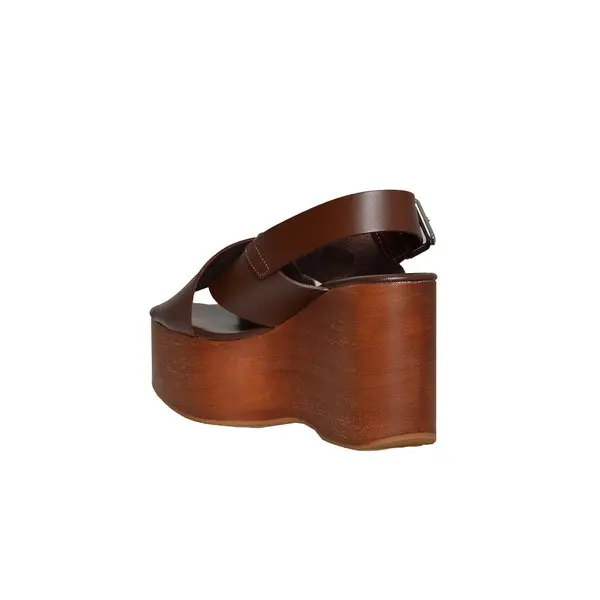 Max Mara Platform Sandals - Cuoio