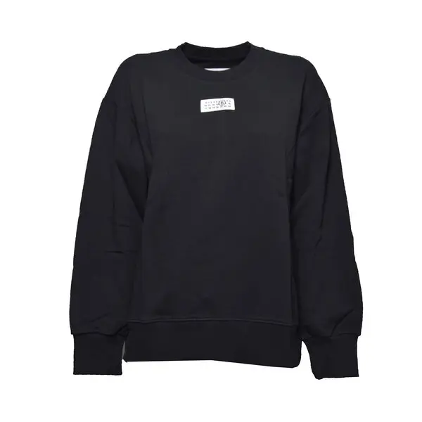 MAISON MARGIELA Oversized Crew Neck Sweatshirt - Nero