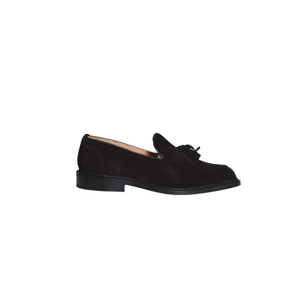 TRICKER'S Black Suede Tassel Loafers - -97