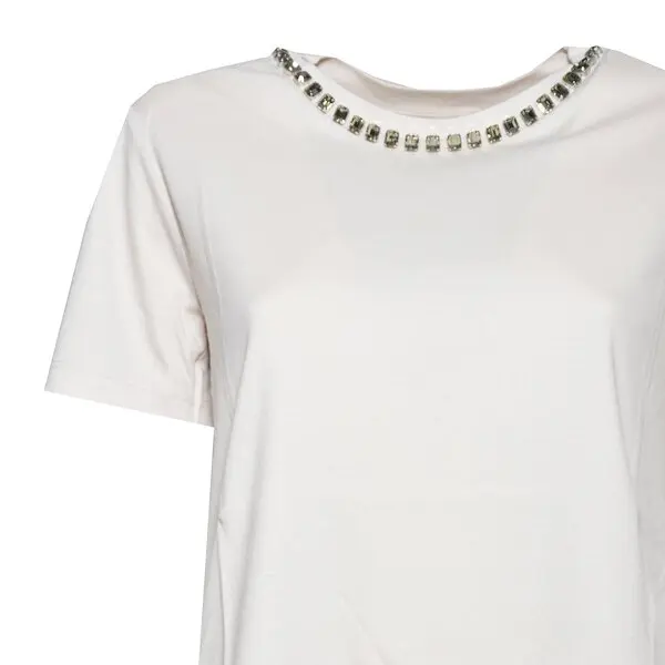 Max Mara Embellished T-shirt - Beige