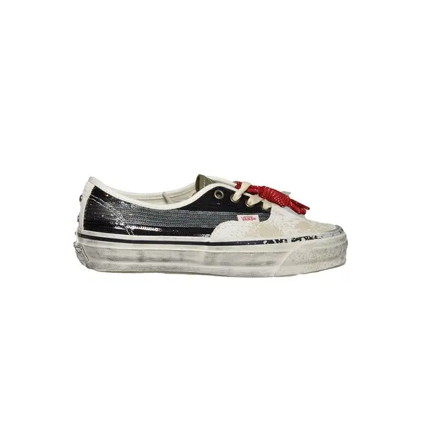 VANS Embellished Sequined Lace-up Sneakers - Nero/bianco