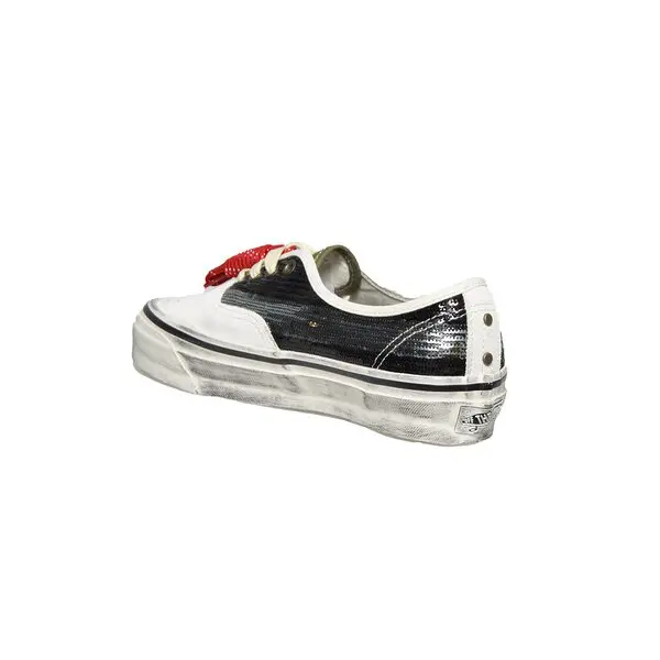 VANS Embellished Sequined Lace-up Sneakers - Nero/bianco