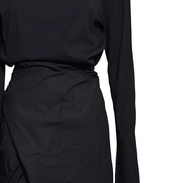Our Legacy Black Long Sleeve Wrap Dress - Nero
