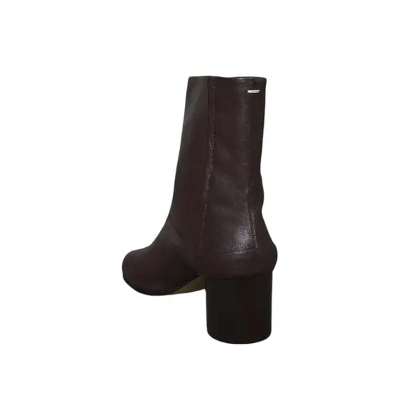 MAISON MARGIELA Square Toe Block Heel Ankle Boots