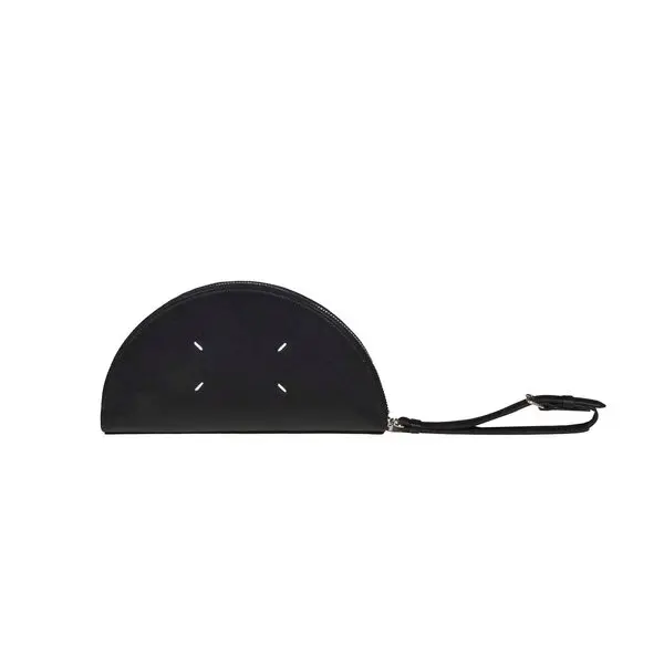 MAISON MARGIELA Half Moon Pouch With Wristlet - Nero