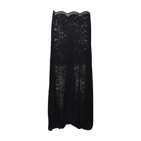 Rabanne Lace Maxi Skirt - Nero
