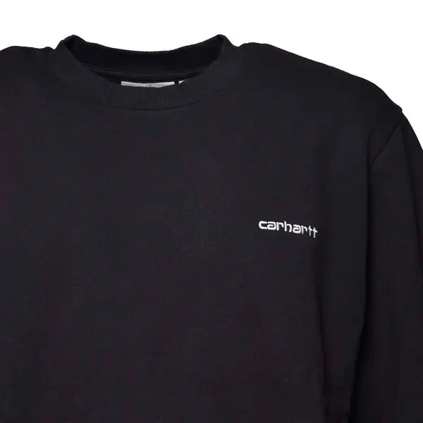 Carhartt Work In Progress Embroidered Logo Crewneck Sweater - Nero